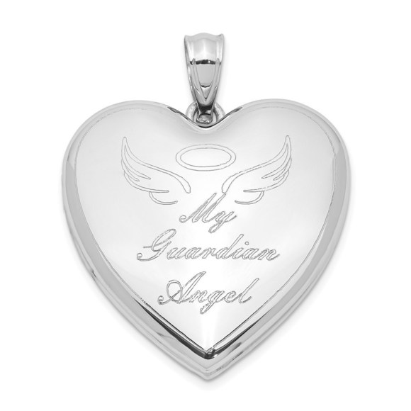 LaneMax | Jewelry | Sterling Silver Rhodiumplated Guardian Angel Ash ...